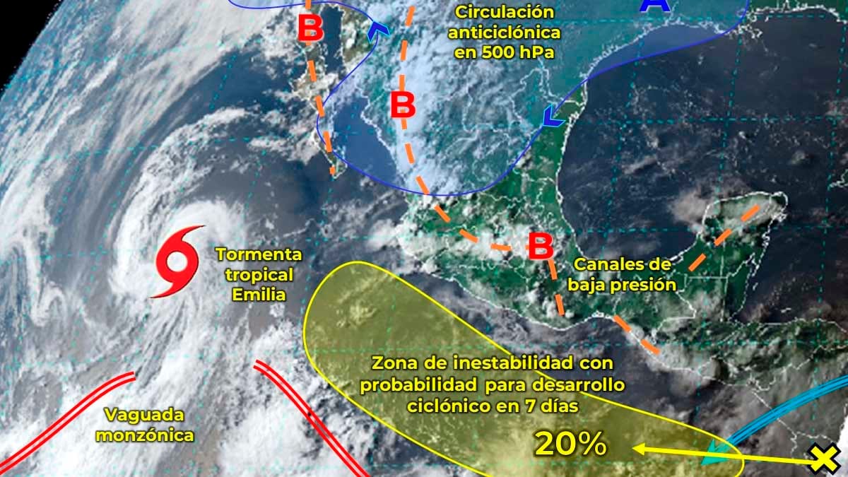 Alertan por intensas lluvias en México debido a ciclones y monzón mexicano