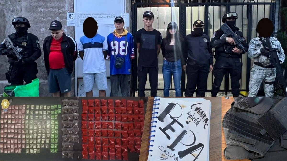 Caen "Los Pepas", celula de imitadores que extorsiona y vendía droga en Iztapalapa